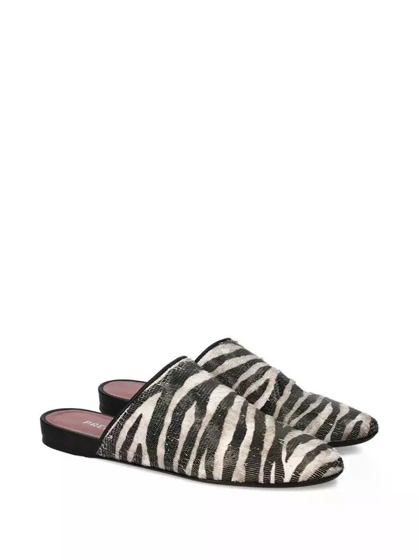 Premiata Zebra-pattern Mules