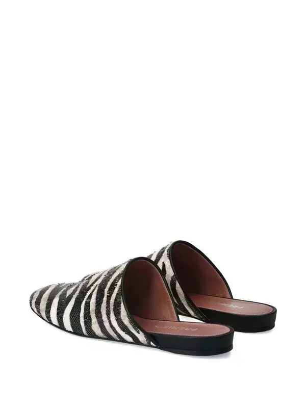 Premiata Zebra-pattern Mules