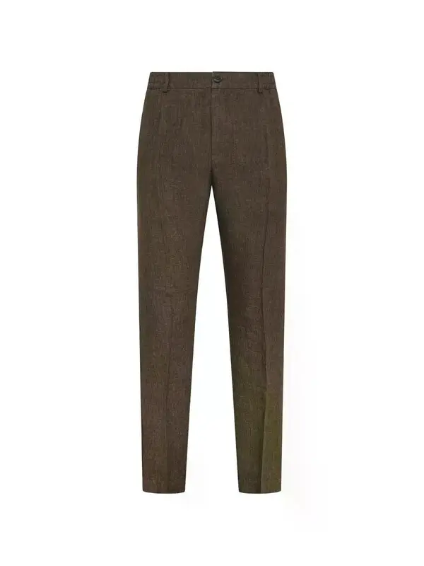 CRUNA Pleated Trousers - Brown
