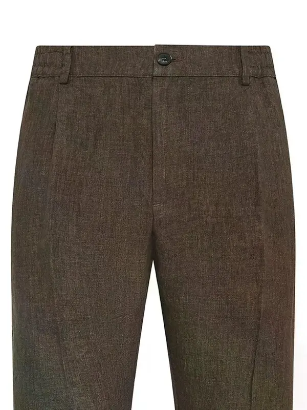 CRUNA Pleated Trousers - Brown