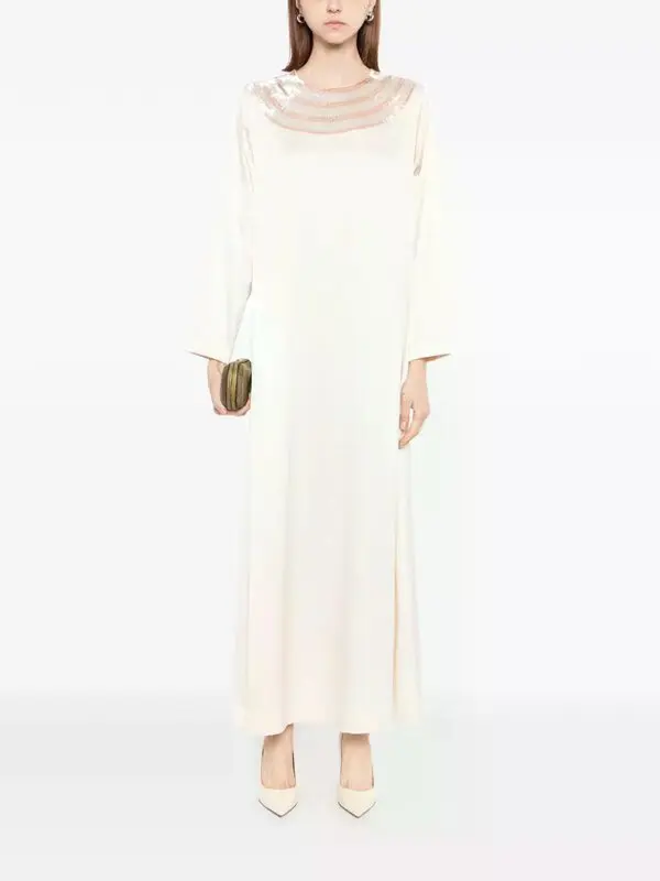 SHATHA ESSA Paillette-embellished Maxi Dress