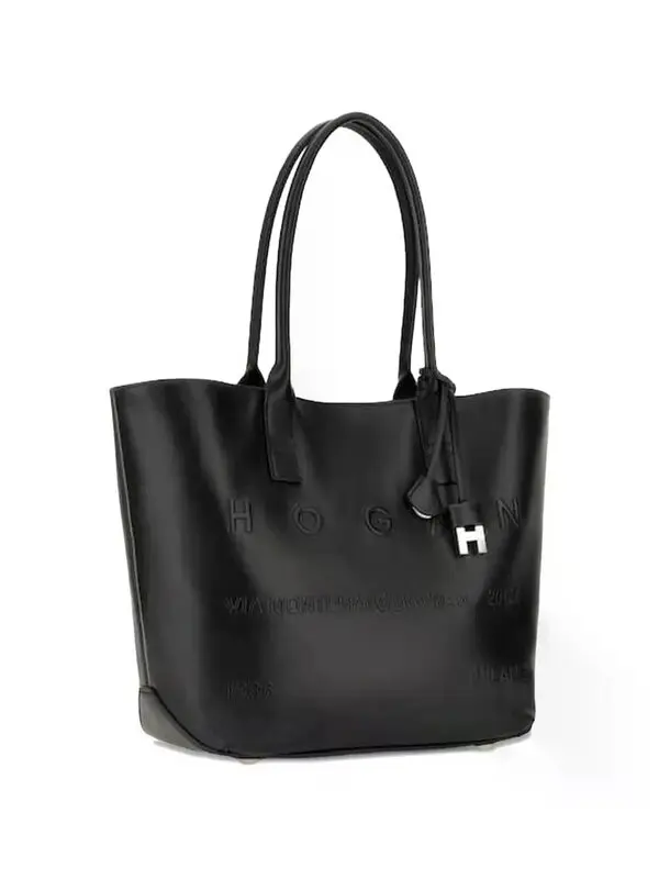 Hogan Address Logo Tote - Black