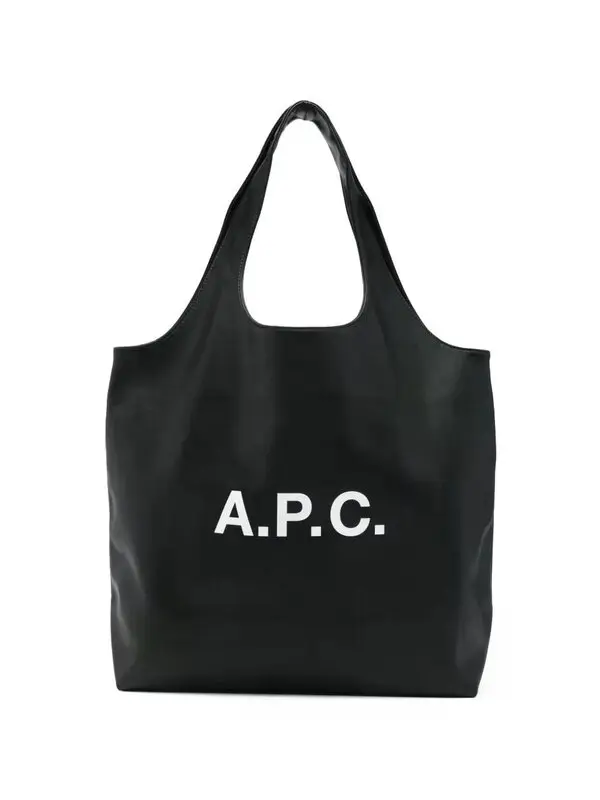 A.p.c. Logo Detail Shoulder Bag - Black