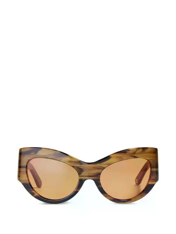 GANNI X Ace & Tate Trixie Sunglasses - Brown