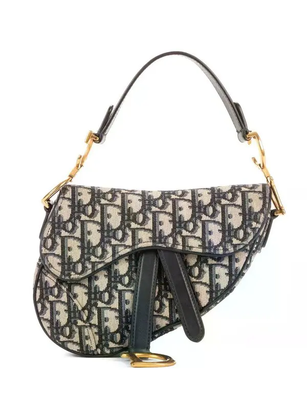 Dior Mini Saddle Oblique Shoulder Bag - Neutrals