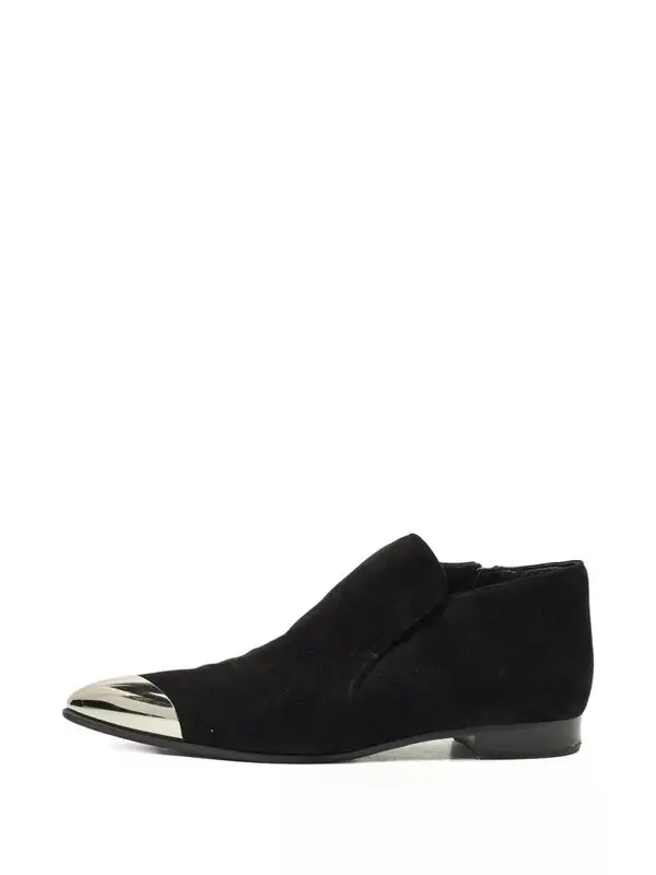 Miu Miu Metallic-toe Ankle Boots
