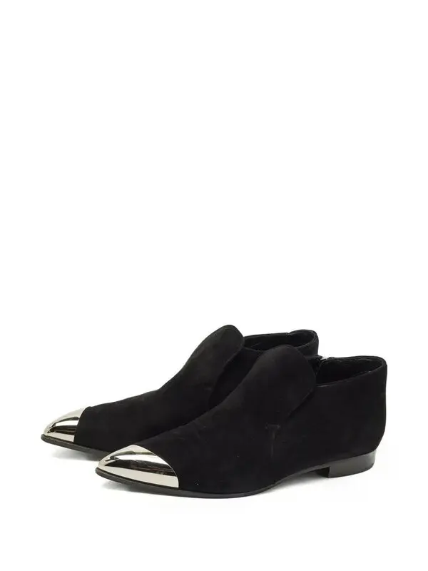 Miu Miu Metallic-toe Ankle Boots