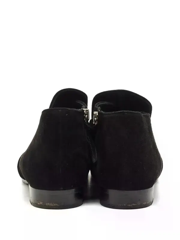 Miu Miu Metallic-toe Ankle Boots