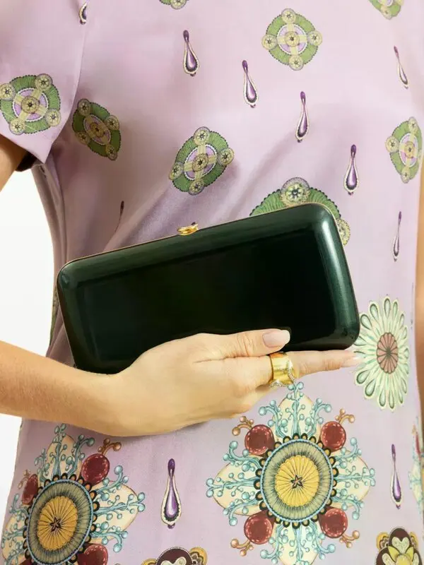 Jeffrey Levinson Finley Boxy Clutch - Green