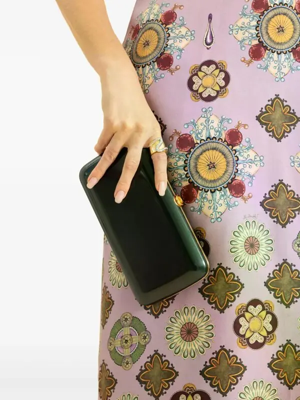 Jeffrey Levinson Finley Boxy Clutch - Green