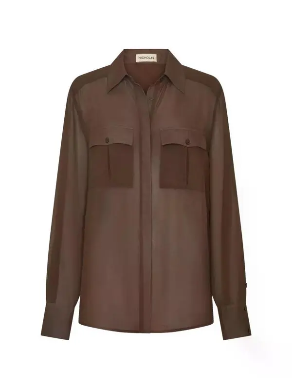NICHOLAS Chloe Shirt - Brown