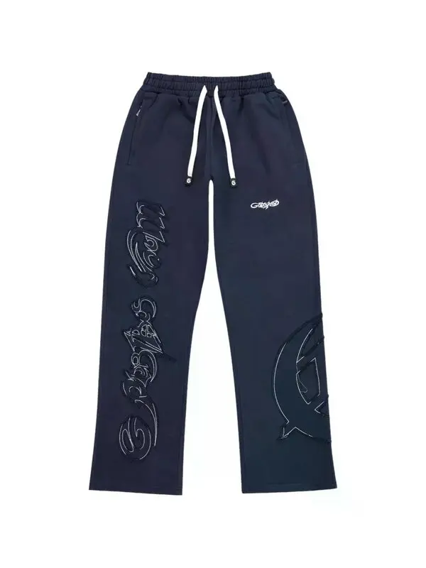 GODSPEED Raw Import Distressed Track Trousers