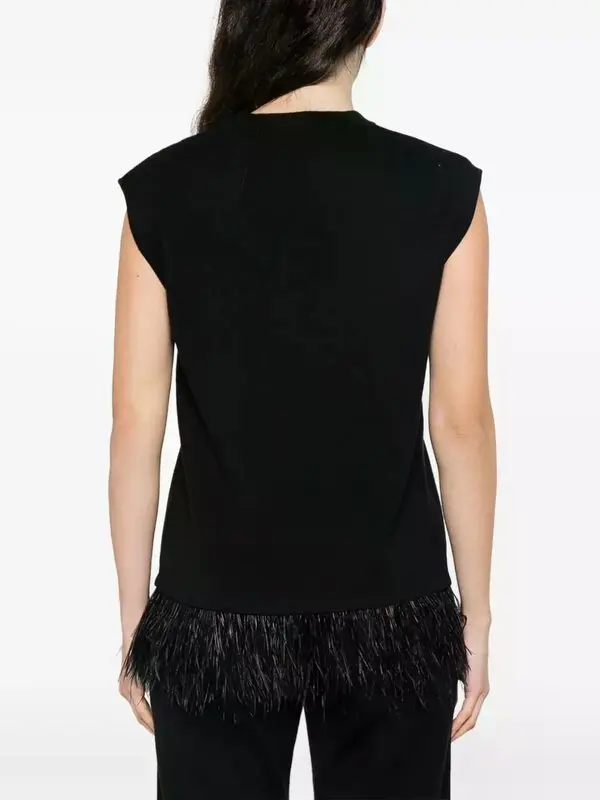 PHILO-SOFIE Feather-trimmed Vest