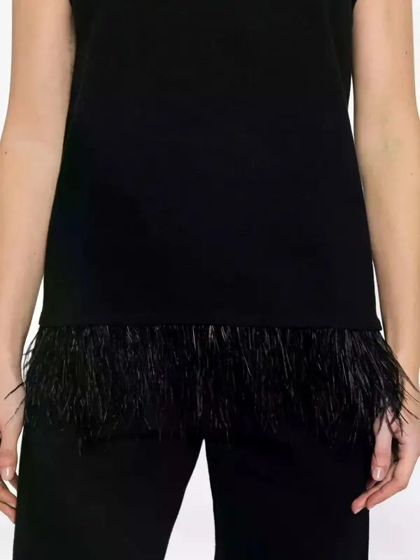 PHILO-SOFIE Feather-trimmed Vest