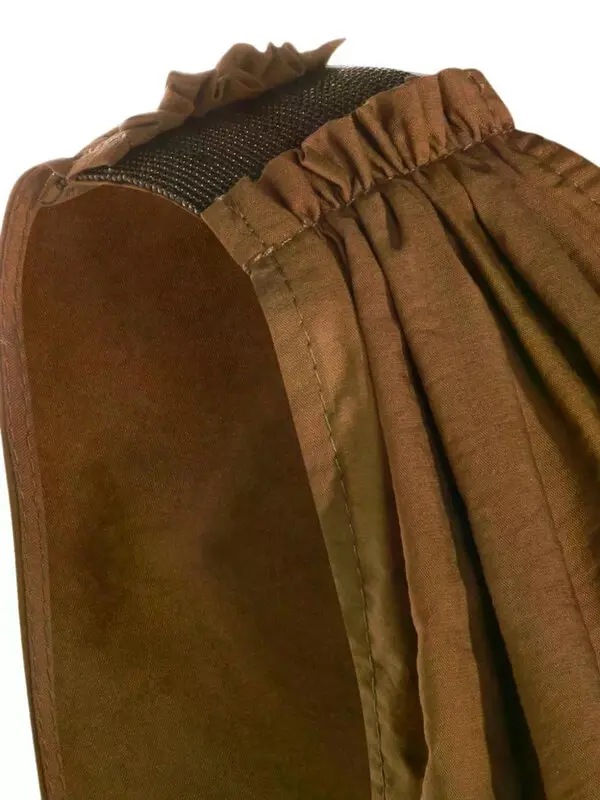 Brunello Cucinelli V-neck Midi Dress With Belt - Brown