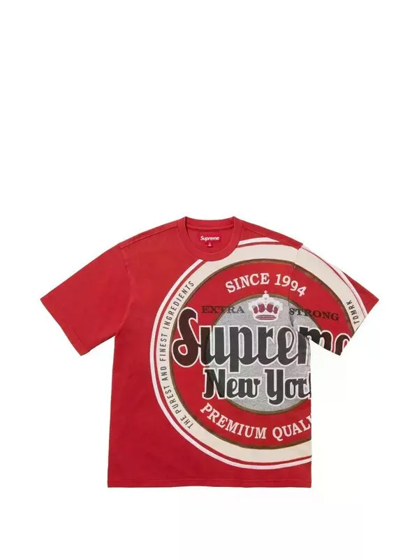 Supreme X Lager Logo-print T-shirt - Red