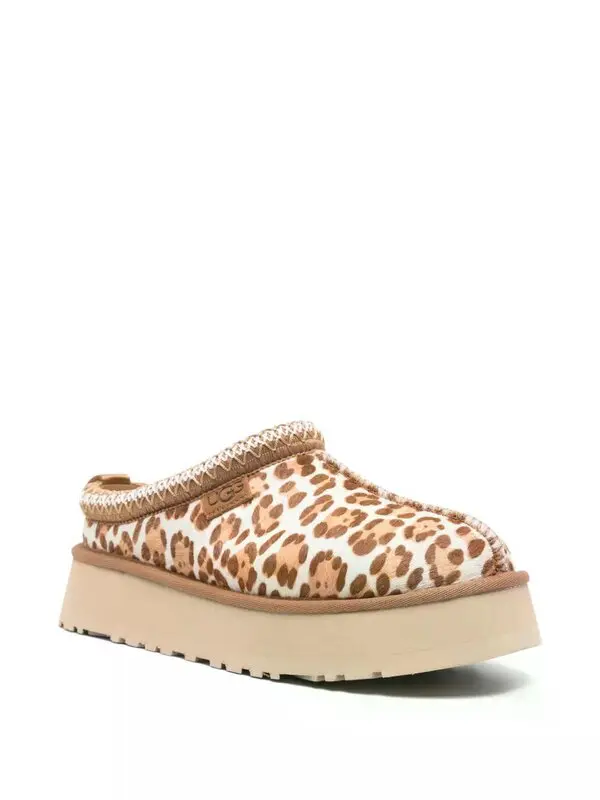 UGG Tazz Plains Leopard-print Mules - Neutrals