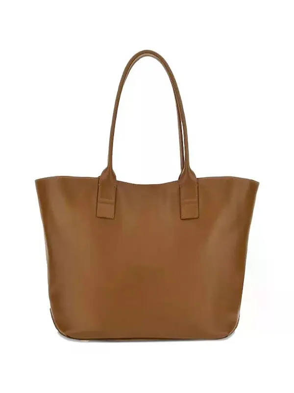 Hogan Address Leather Tote - Brown