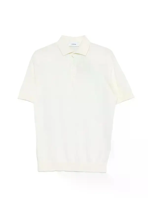 LARDINI Short-sleeve Polo Shirt - White