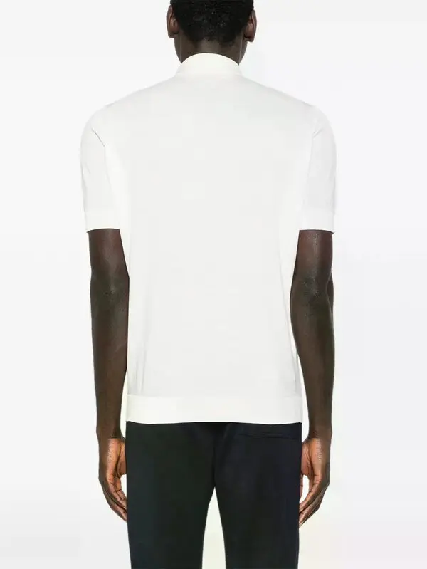 LARDINI Short-sleeve Polo Shirt - White