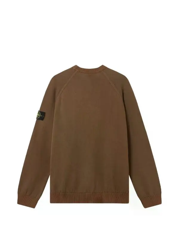 Stone Island Crew-neck Long-sleeve Sweater - Brown