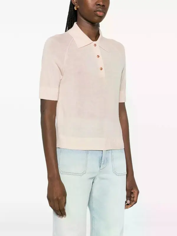 Victoria Beckham Buttoned Polo Top