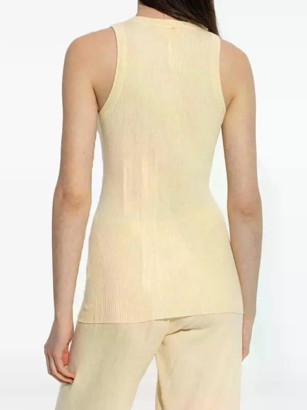 LISA YANG Amya Ribbed Top - Yellow