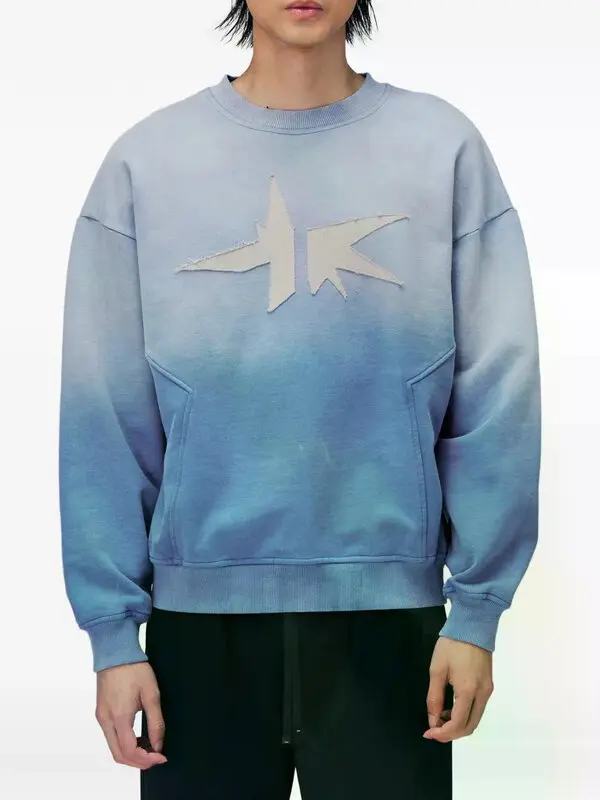OFF DUTY Logo Appliqué Gradient Sweater