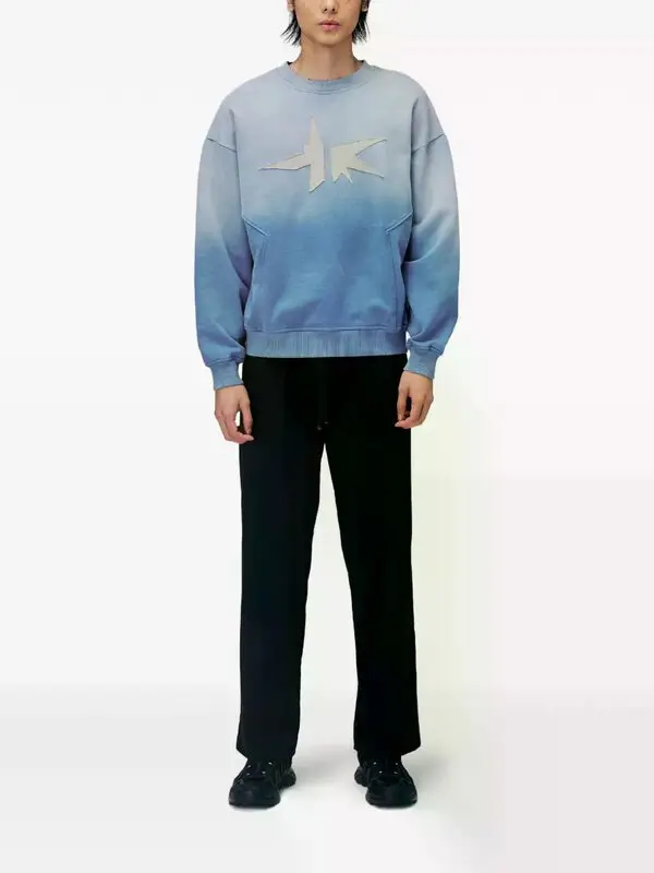 OFF DUTY Logo Appliqué Gradient Sweater