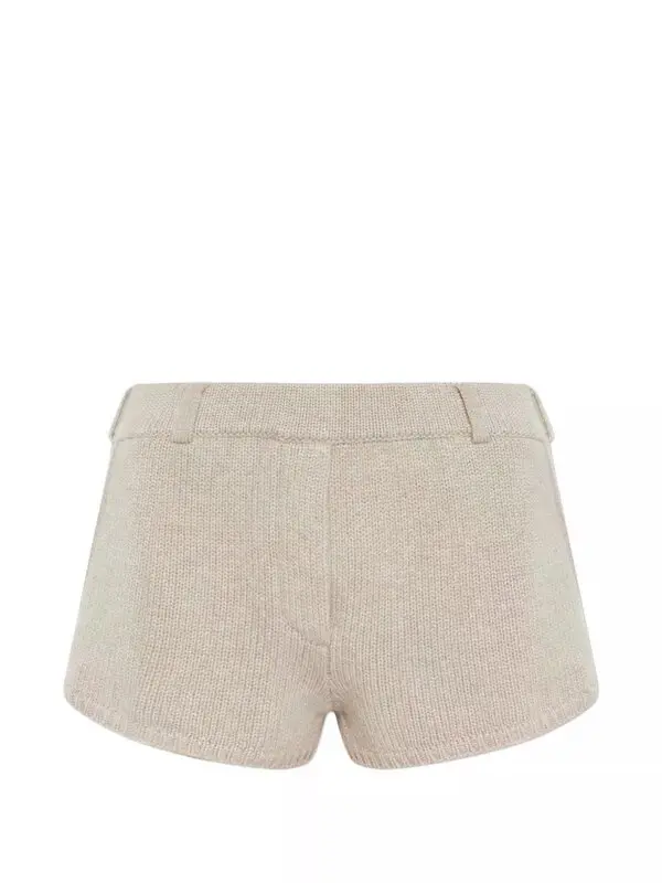 LISA YANG Annora Knitted Shorts - Neutrals