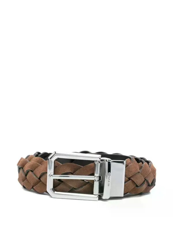 Etro Braided Buckle Belt - Brown