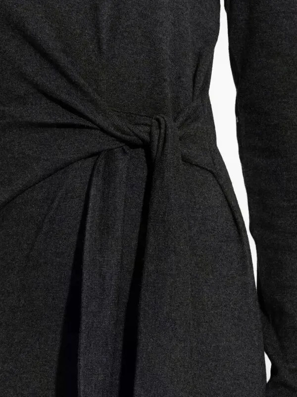 LISA YANG Alayne Long-sleeve Midi Dress - Grey