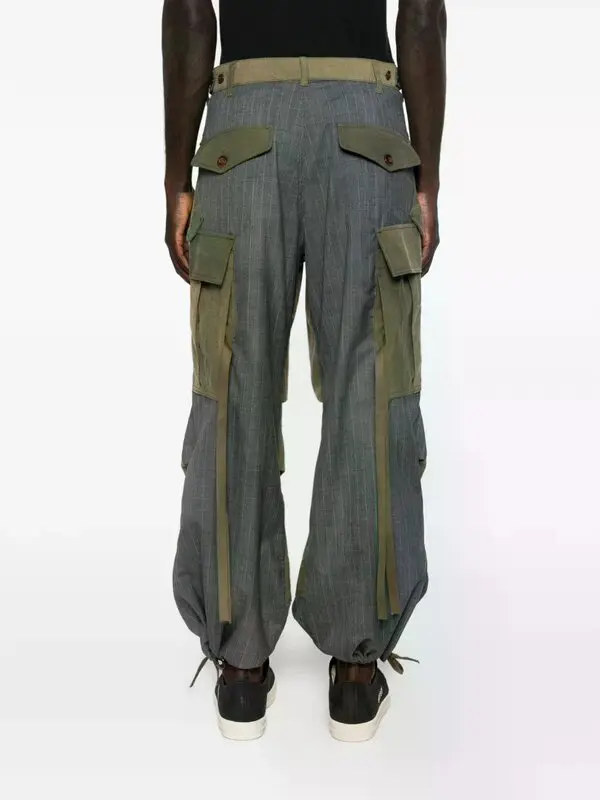 KHOKI Pocket Striped Trousers