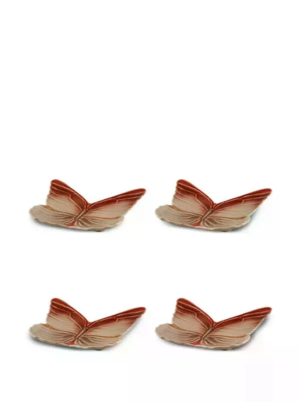 BORDALLO PINHEIRO X Claudia Schiffer Cloudy Butterflies Dessert Plate - Neutrals