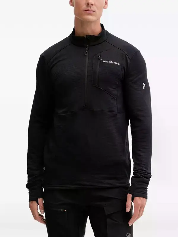 PEAK PERFORMANCE Long-sleeve Zip-neck T-shirt