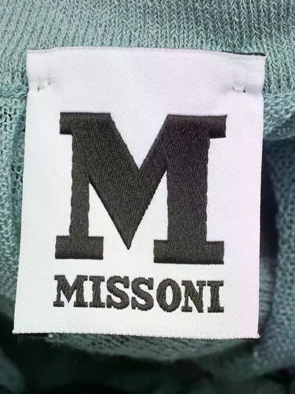 Missoni Knitted V-neck Top - Blue