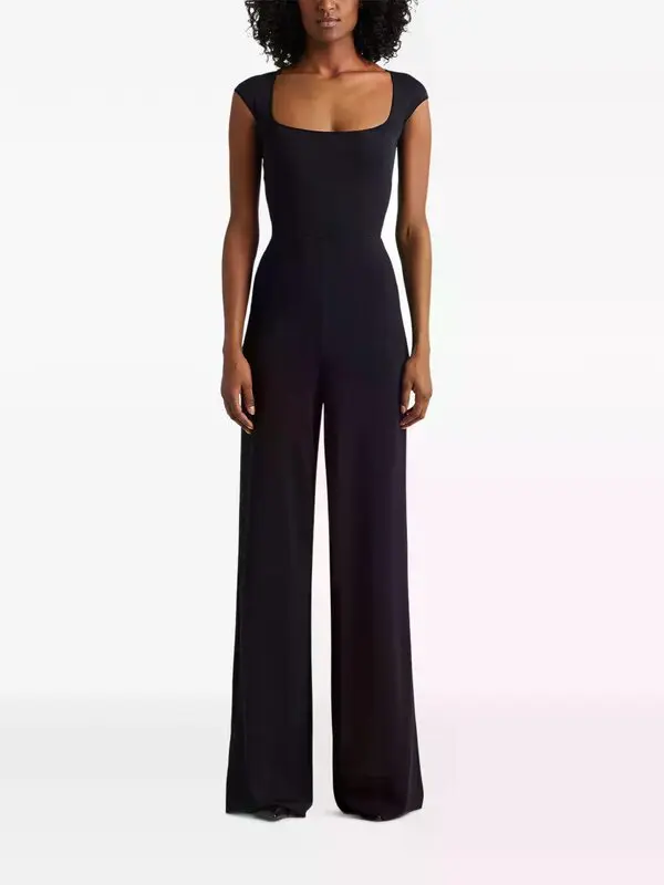Ralph Lauren Square-neck Open-back Jumpsuit