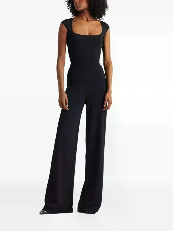 Ralph Lauren Square-neck Open-back Jumpsuit