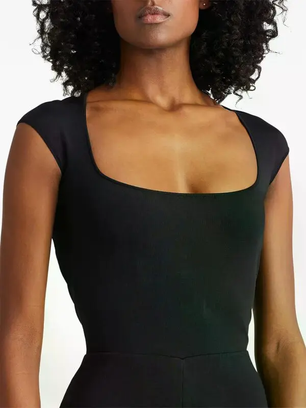 Ralph Lauren Square-neck Open-back Jumpsuit