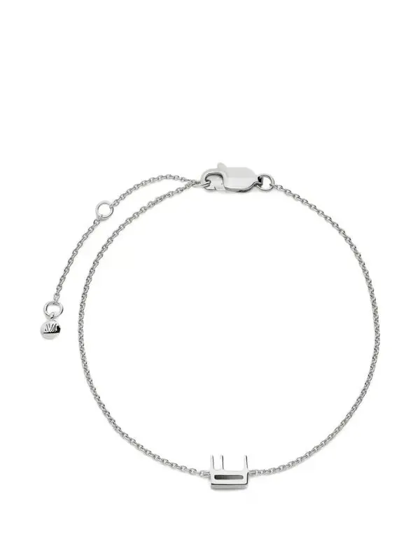 Monica Vinader Initial E Chain Bracelet - Silver