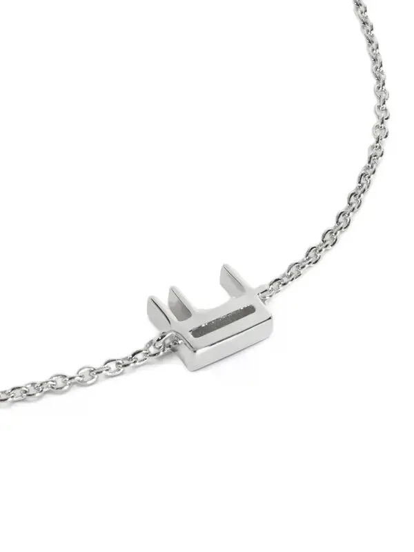 Monica Vinader Initial E Chain Bracelet - Silver