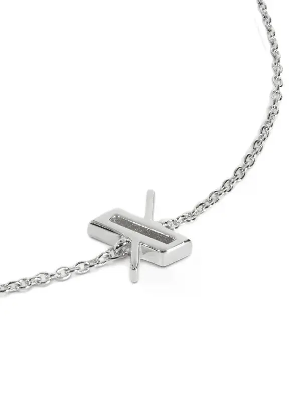 Monica Vinader Initial X Chain Bracelet - Silver