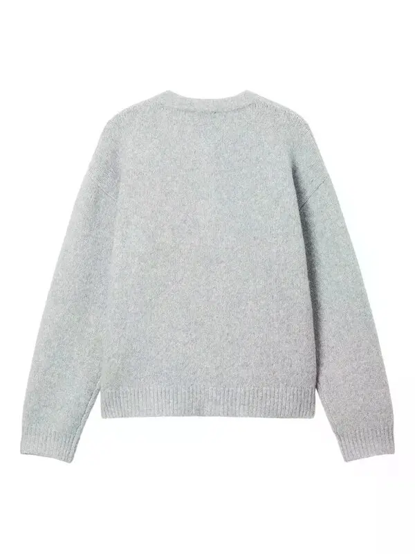 TOUT A COUP Bow-embellished Cardigan - Grey