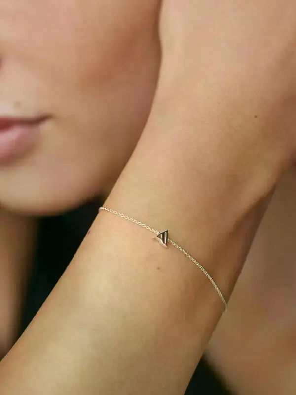 Monica Vinader Initial I Chain Bracelet - Silver
