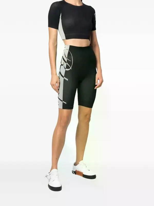 Rhude Techknit Cycling Shorts - Black