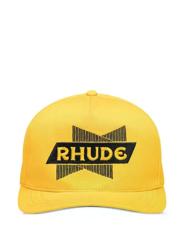 Rhude Logo-embroidered Baseball Cap - Yellow