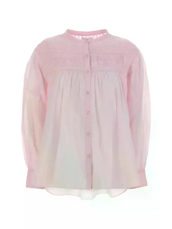 MARANT ETOILE Plalia Long-sleeved Blouse - Pink