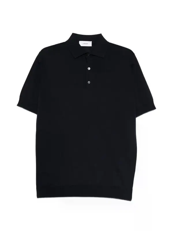 LARDINI Button Polo Shirt - Blue