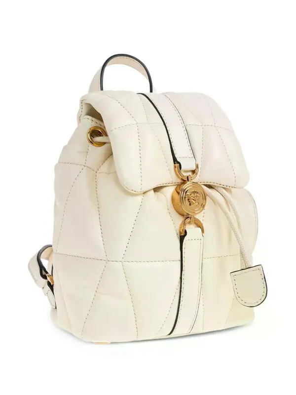 Versace Kleio Quilted Drawstring Backpack