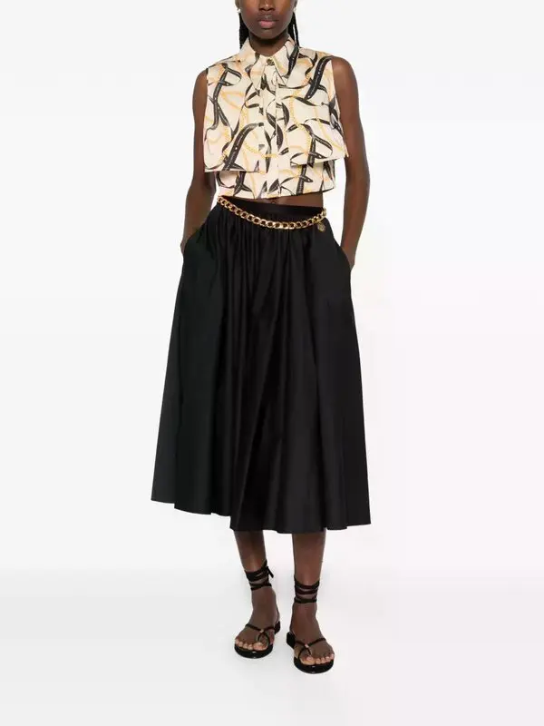 Elisabetta Franchi Patterned Crop Top